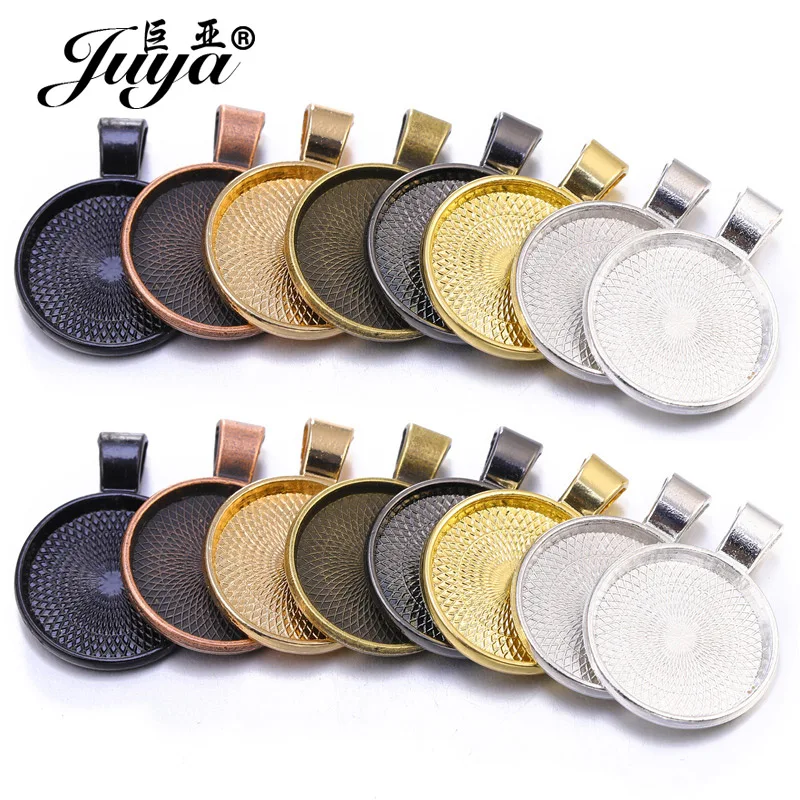 80PCS-20-25-30mm-Pendant-Cabochon-Base-For-Jewelry-Making-DIY-Necklaces ...