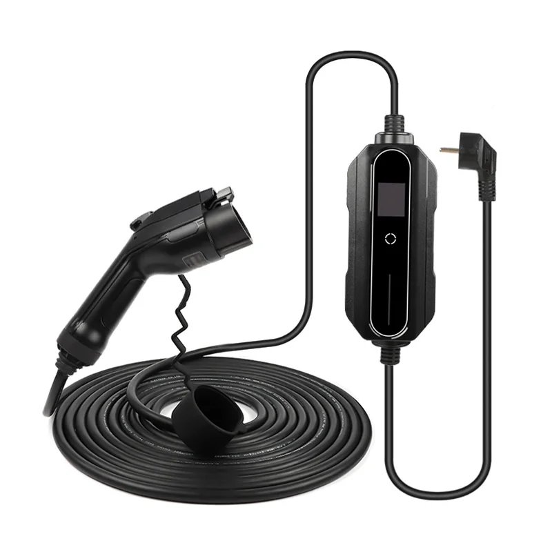 Type 2 Mobile Charger 16A-6A IEC 62196 Fast EV Charging Cable Type 1 ...
