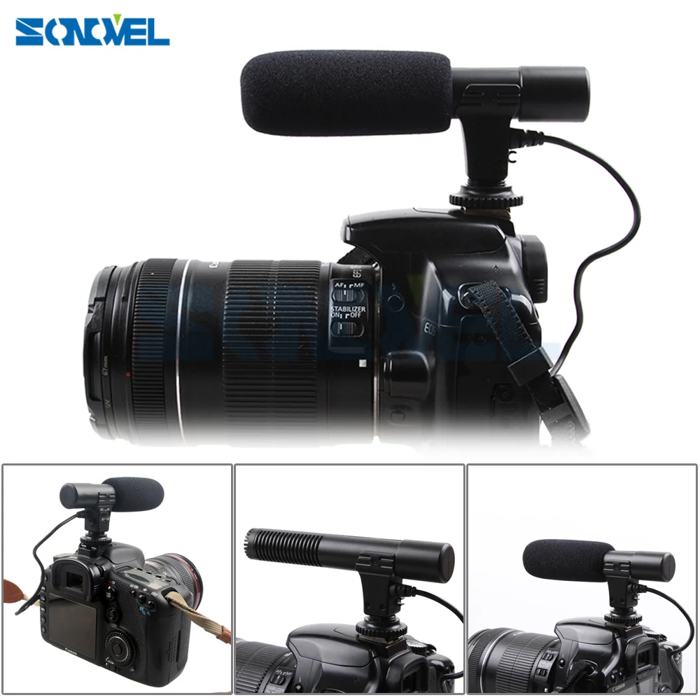 Mic-01 Professional Shotgun Condenser Camera Microphone For Canon Eos ...