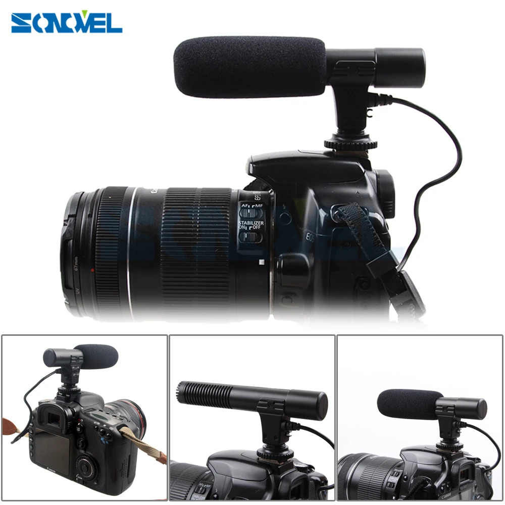 Mic-01 Professional Shotgun Condenser Camera Microphone For Canon Eos ...