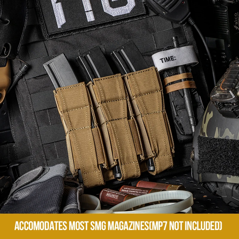 OneTigris Chest Rig Vest Add-on Quad SMG Mag Pouch Tactical Placards ...