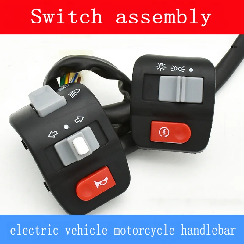 Electric Scooter Motorcycle Combination Switch Assembly Horn Headlight ...