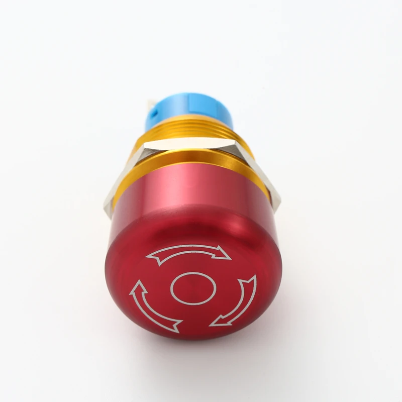 ELEWIND 22mm aluminium alloy metal Pin terminal Emergency push button ...
