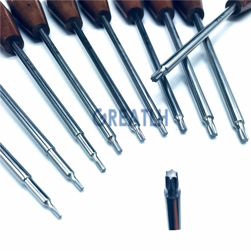 1pcs Bone Screwdriver plum flower Hex Head with wooden handle ...