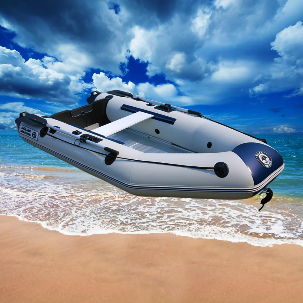 3 person 2.3m rowing boats air mat floor PVC inflatable speed boat ...