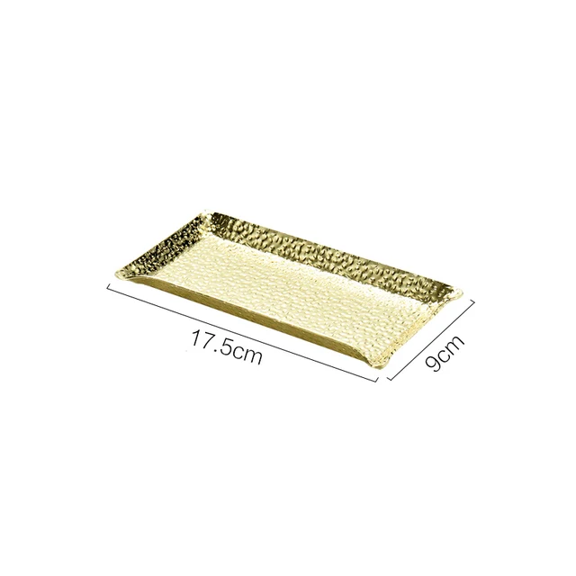 Light Luxury Jewelry Gold Trays Decorative Electroplating Process ...