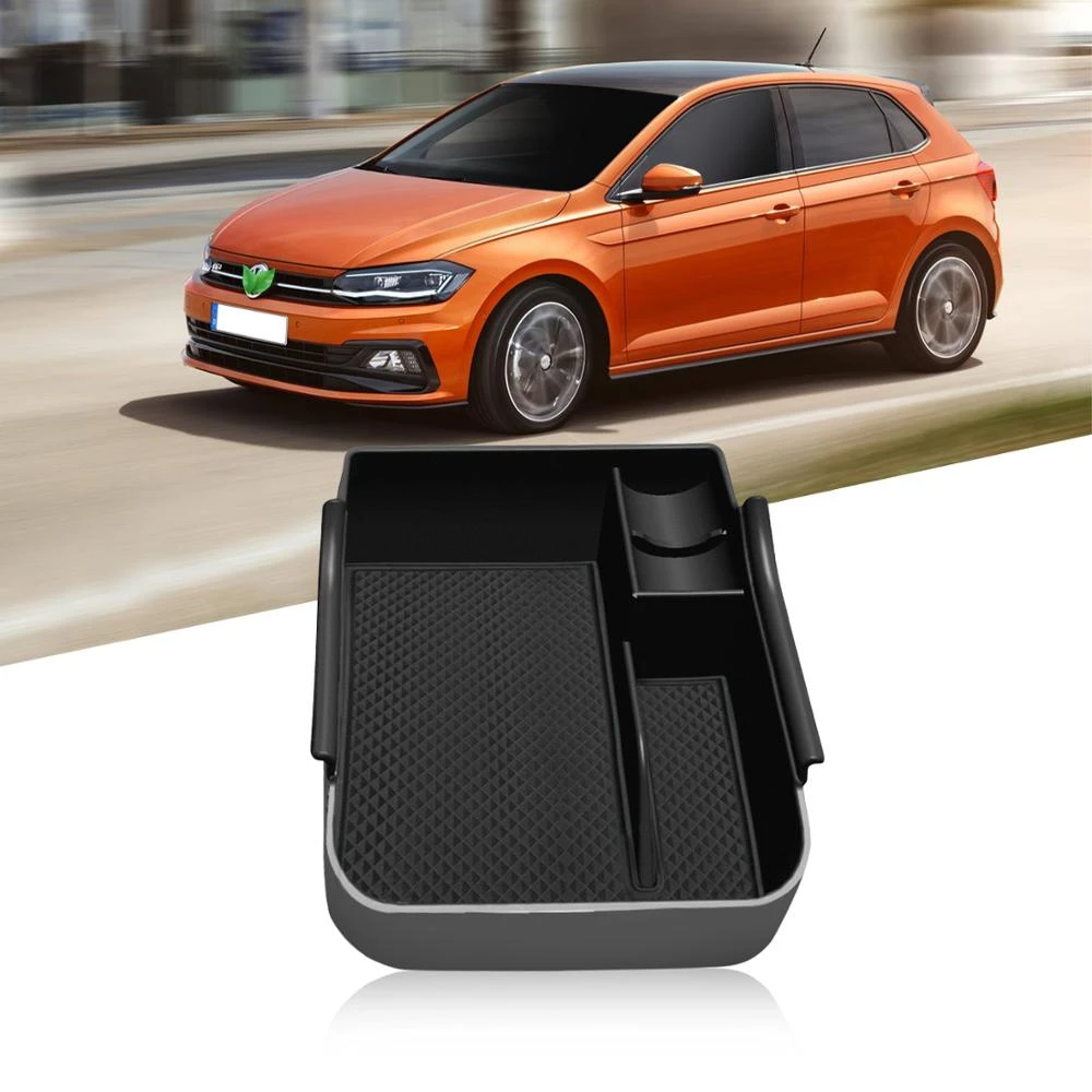 Lfotpp Car Armrest Storage Box For Polo Mk6 2018 2019 2020 Central ...