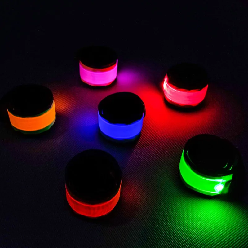 LED Light Strap Bracelets Wristband for Night Sports Running Riding ...