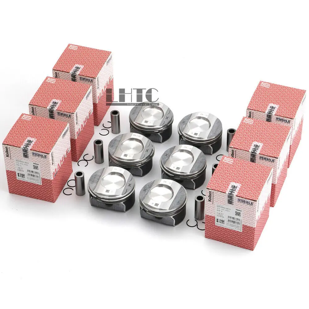 6x Piston & Ring Φ92.9mm Φ20mm Std For Mercedes-benz Clk350 Cls350 E350 ...