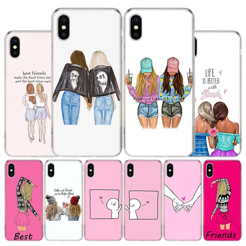 Best-Friends-BFF-Matching-Phone-Case-For-Apple-iphone-14-13-12-11-Pro ...