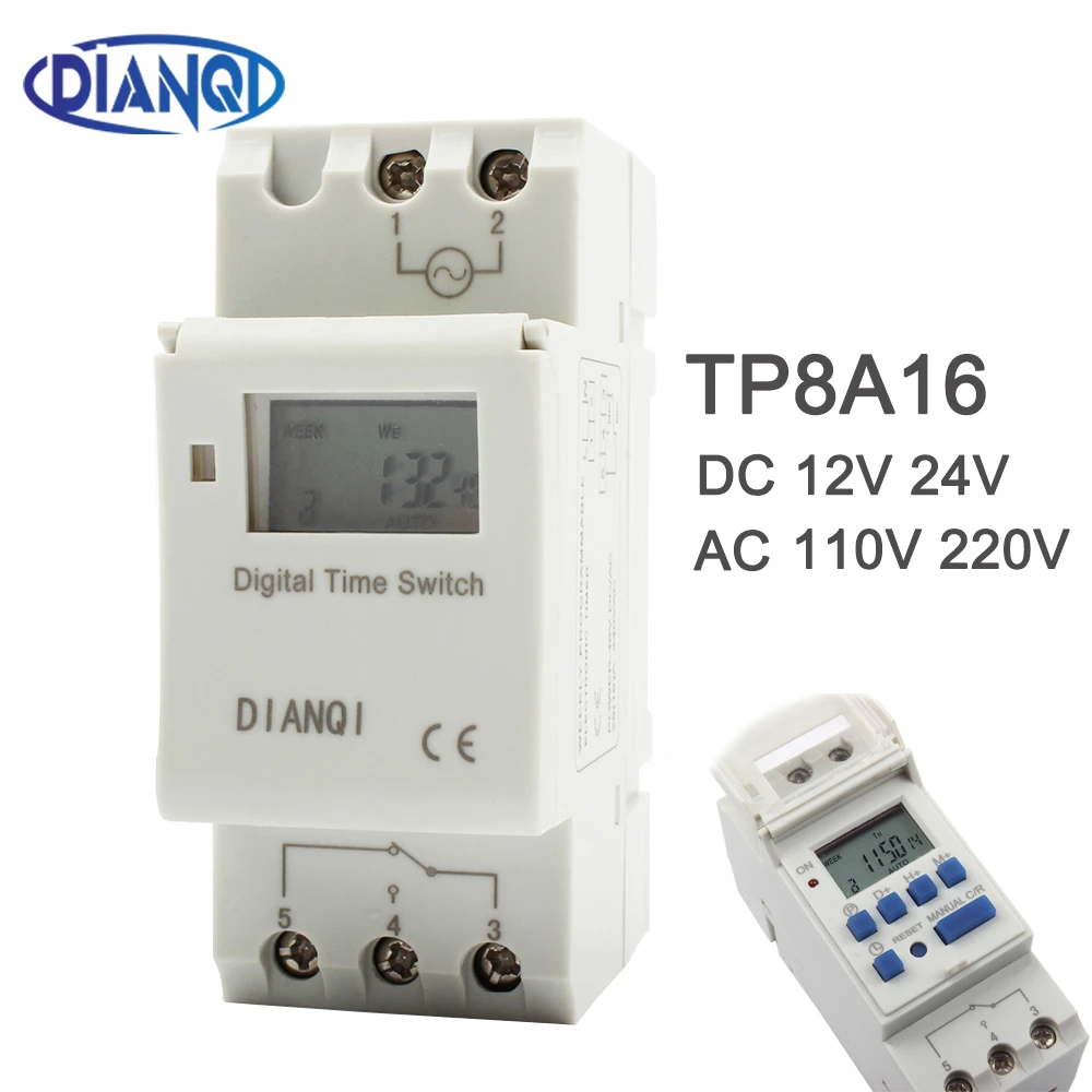 Digital Programmable Time Relay Microcomputer Electronic Timer Switch ...