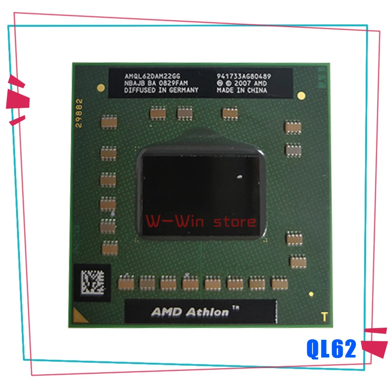 Procesador de CPU AMD Athlon 64 X2 QL 62 QL 62 QL62 2,0 GHz Dual Core ...