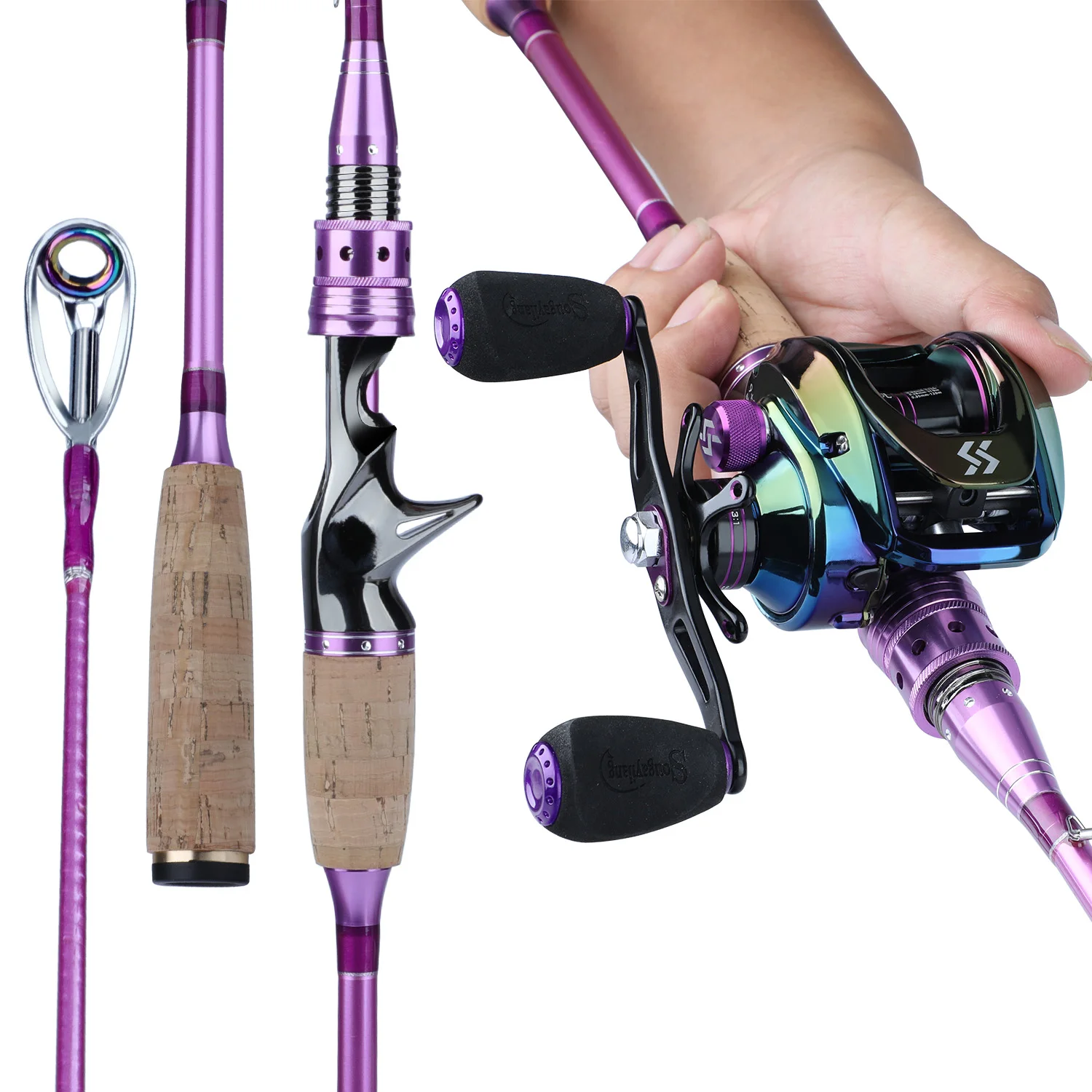 Sougayilang-2-1m-Fishing-Rod-and-Reel-Combo-9-1BB-High-Speed-4-Section ...