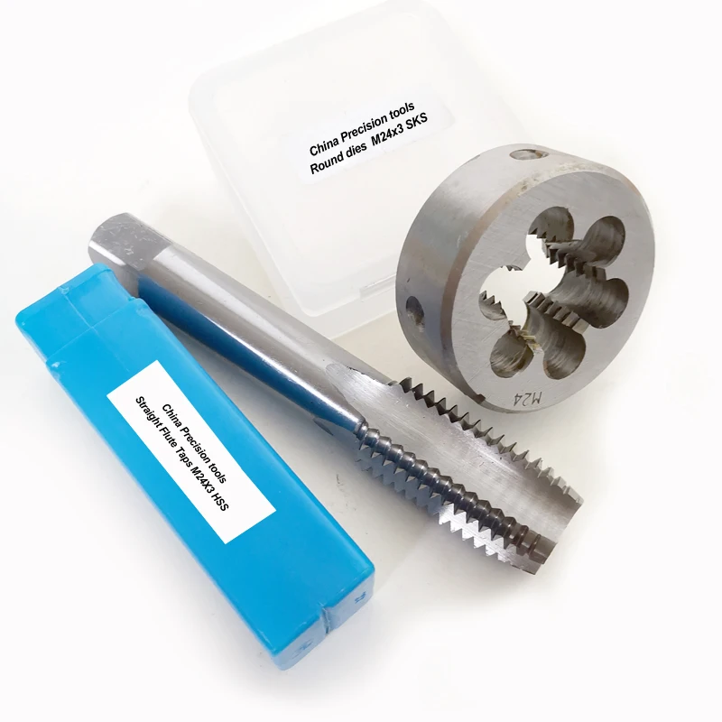 2pcs-Metric-thread-hand-Tap-and-Die-set-M21-M22-M23-M24-M21X1-5-M21X1 ...