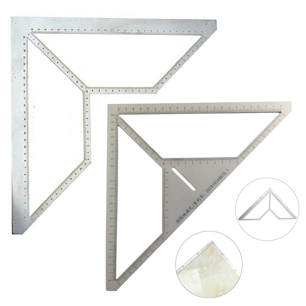Floor-Drain-Locator-Multifunctional-Stainless-Steel-Tile-Triangle-Ruler ...