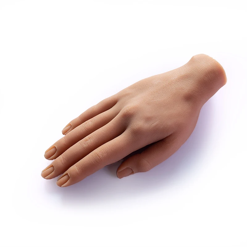 Silicone Real Female Hand Model Fake Nail Practise Tool Mannequin ...