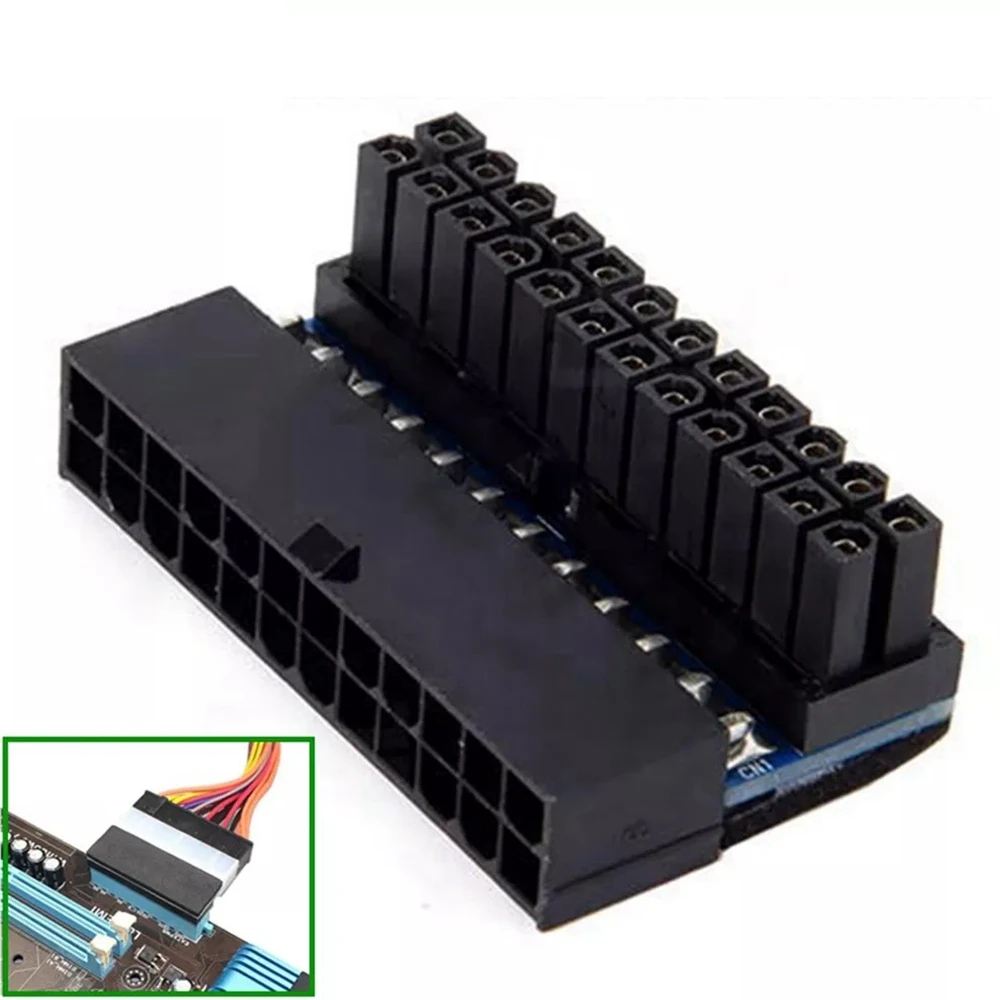 ATX-24Pin-90-grad-24-pin-zu-24pin-Adapter-f-r-Power-Connector-Mainboard ...