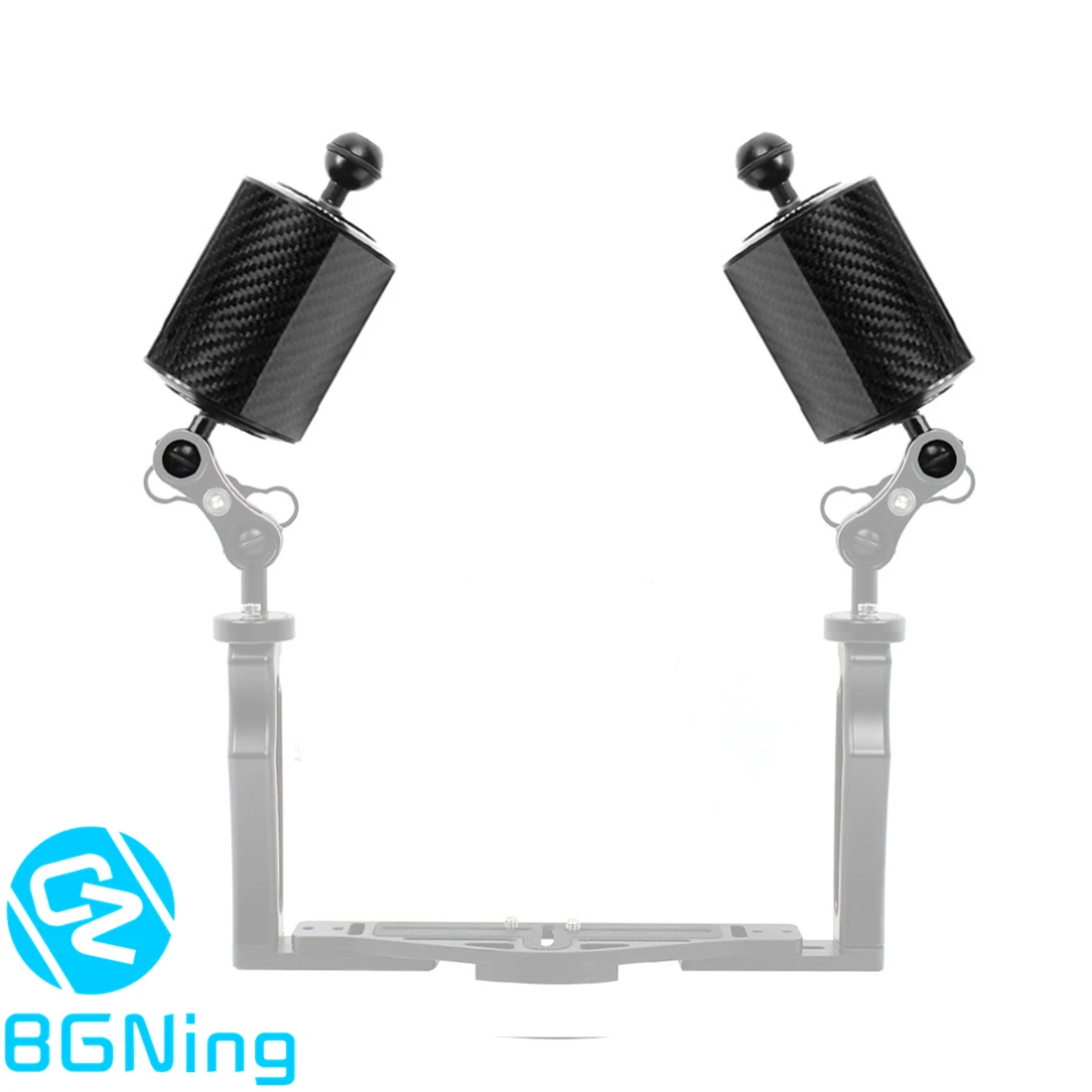BGNing Carbon Fiber Dual Ball Buoyancy Aquatic Float Arm D80mm 5/8 ...
