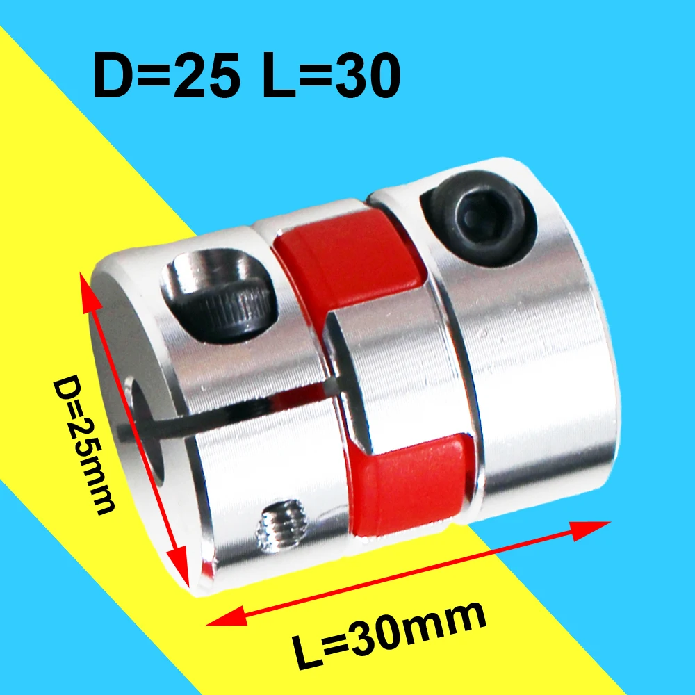 1PCS-D25L30-Coupler-Aluminium-Plum-Shaft-Motor-Connector-CNC-Flexible ...