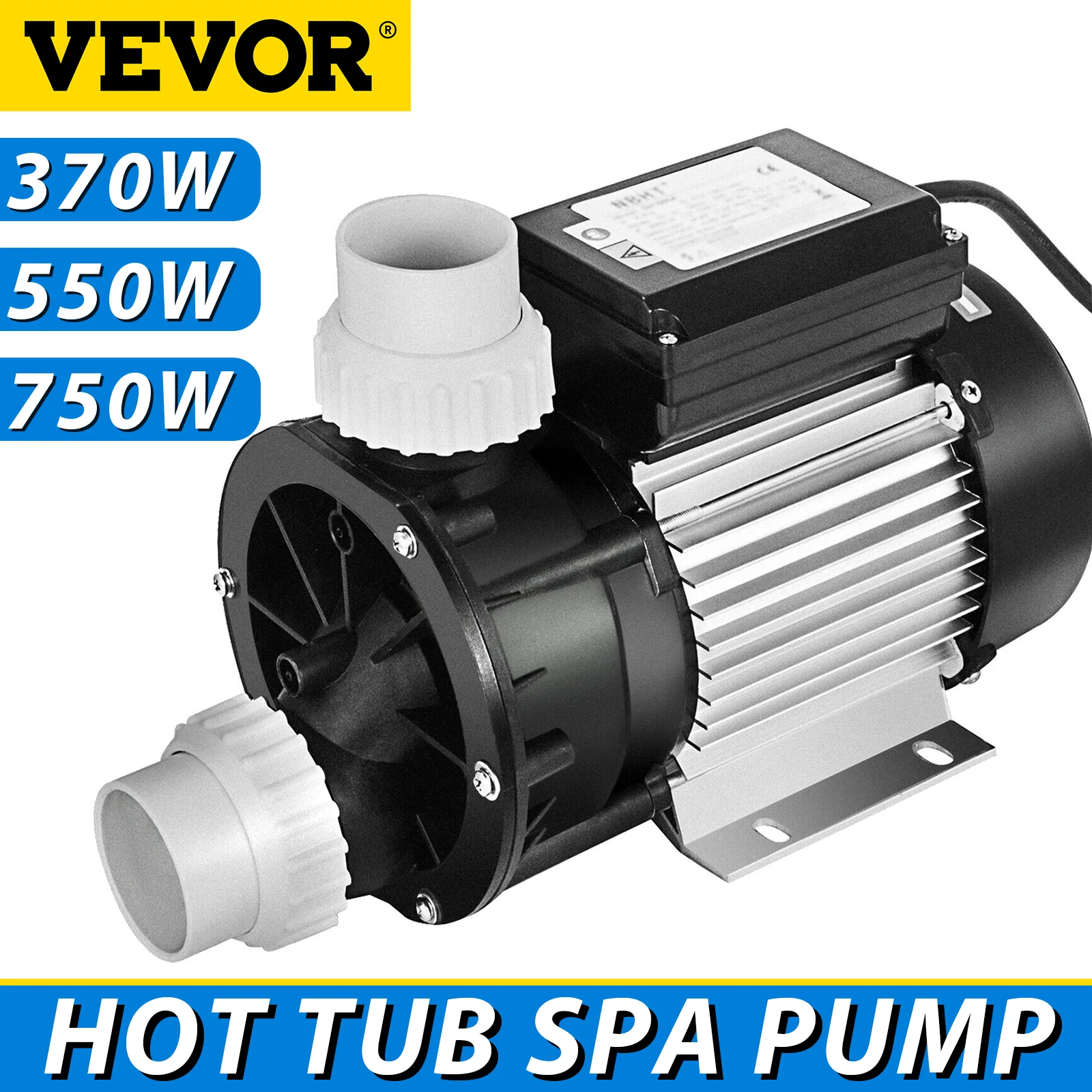 Vevor Whirlpool Circulation Pump Spa Pump 370w 550w 750w Hot Tub Pump ...