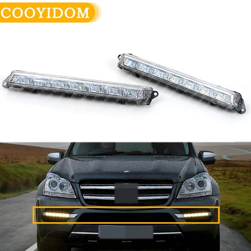 Car-Front-LED-Daytime-Running-Fog-Lights-for-Mercedes-Benz-X164-X166 ...