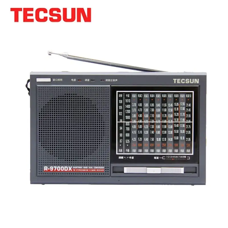 Tecsun R-9700DX fm-オリジナルのラジオ保証,高感度ワールドバンド,スピーカー付きラジオ受信機,ポータブルラジオ ...