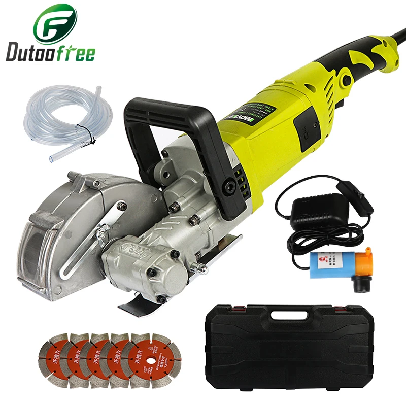 4000w 220v Electric Wall Chaser Groove Cutting Machine Wall Slotting ...