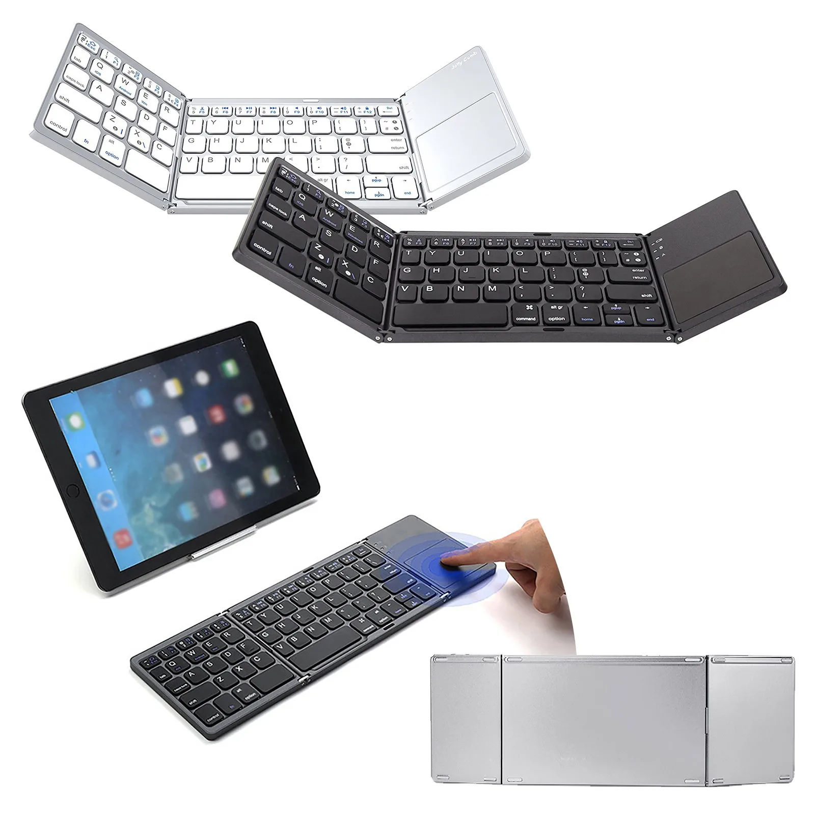 Keyboard-Wireless-Bluetooth-Computer-Office-Ultra-thin-Folding-Portable ...