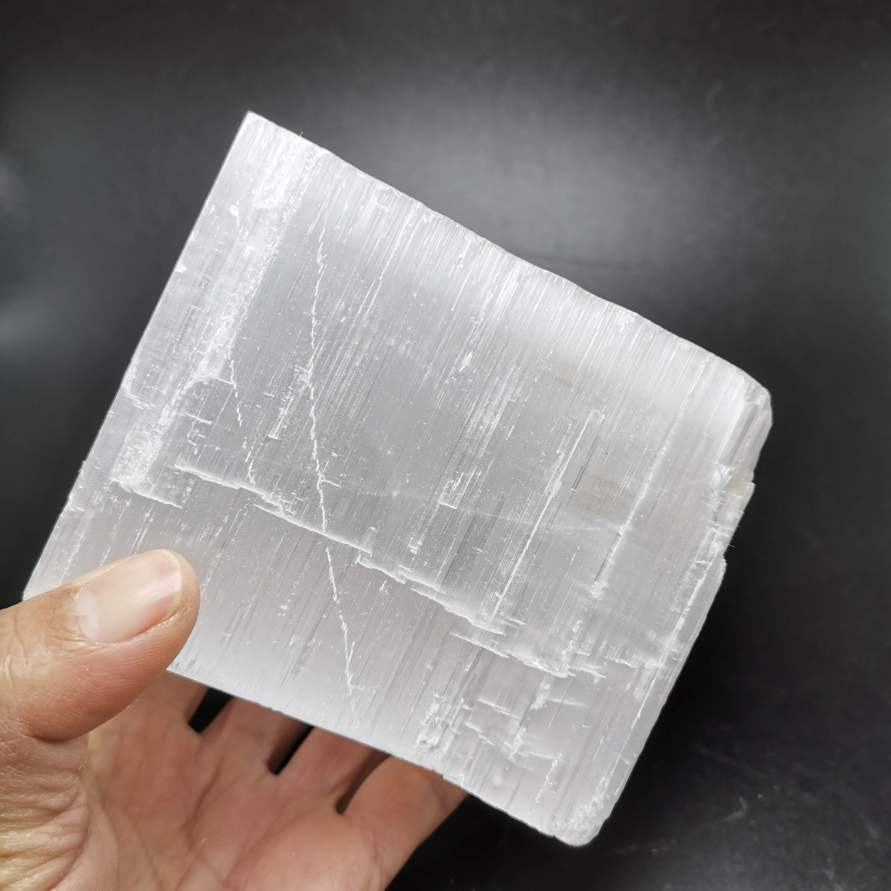Natural Raw White Selenite Healing Crystal Gypsum Stone Specimen ...