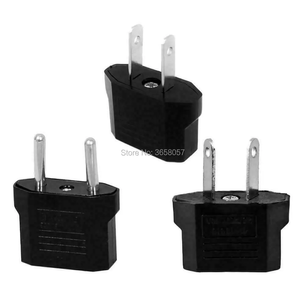 100piece Power Plug Adapter Us To Eu Euro Europe Plug Power Plug