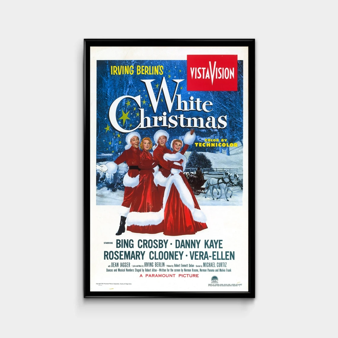 Vintage Christmas Movie Poster