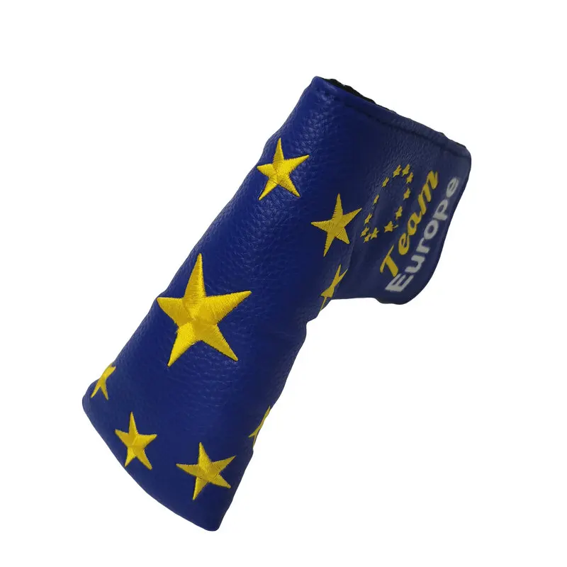 Customized Golf Putter Headcover Stars Embroidery Straight Putters Head ...