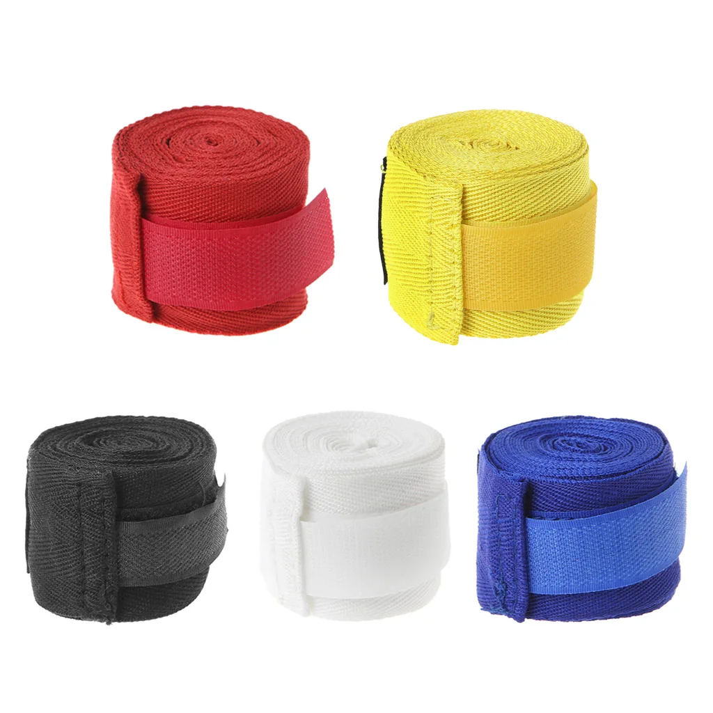 Bandagem de pulso para boxe 2.5m, bandagem de algodão, envoltório de ...