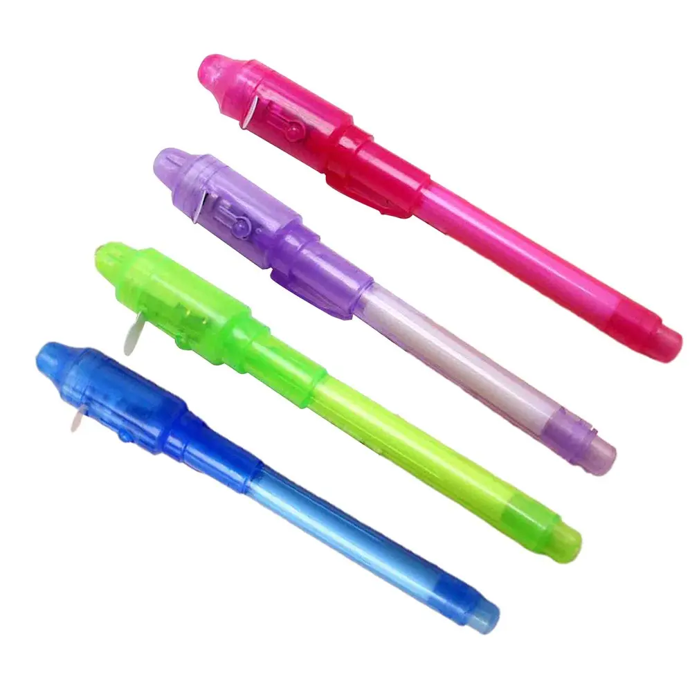New Luminous Light Pen Big Head UV Check Money Drawing Magic Pens Toys ...