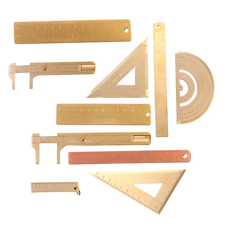 Best-9-Types-Mini-Retro-Ruler-Measuring-Small-Metal-Ruler-Painting ...