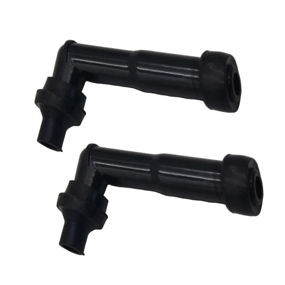 2pcs Universal Motorcycle Ignition Spark Plug Cap 102 Degree Resistor ...