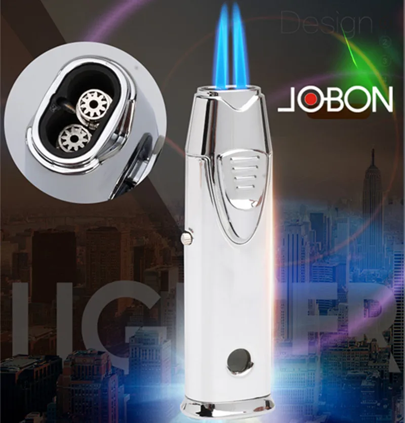 Jobon-Windproof-Lighter-Inflatable-Gas-Creative-Personality-Blue-Flame ...
