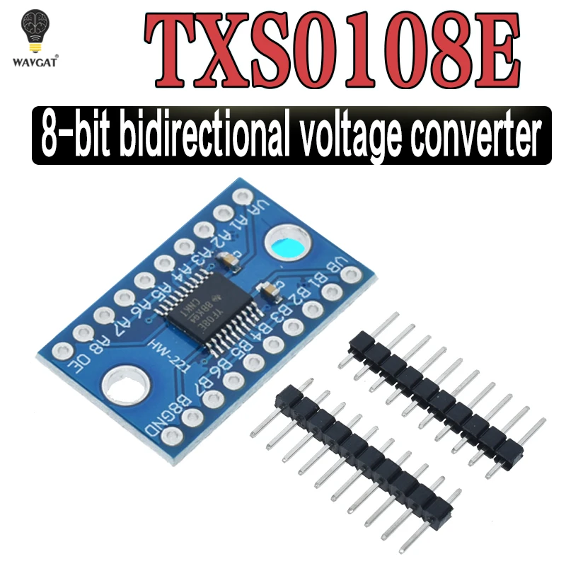 3.3V 5V TXS0108E 8 Channel Logic Level Bi directional Converter Module ...