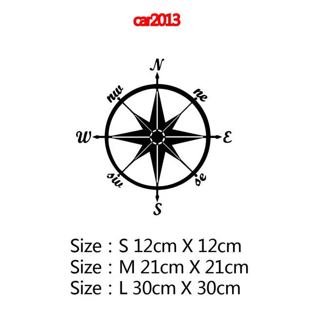 Car Stickers Hot Sale Mountains And Compass Sticker Vinyl Art Car ...