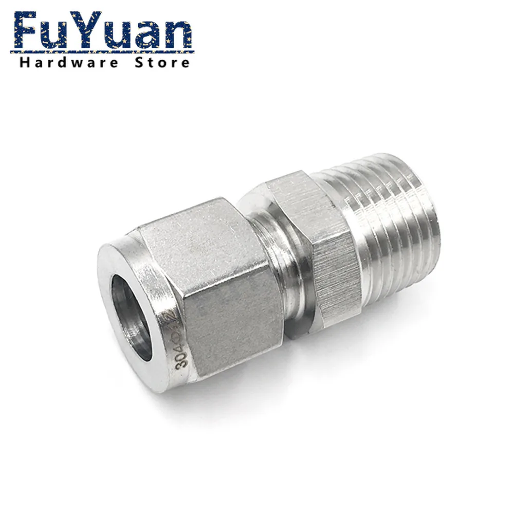 SS-304-Stainless-Steel-Double-Ferrule-Compression-Connector-6mm-8mm ...