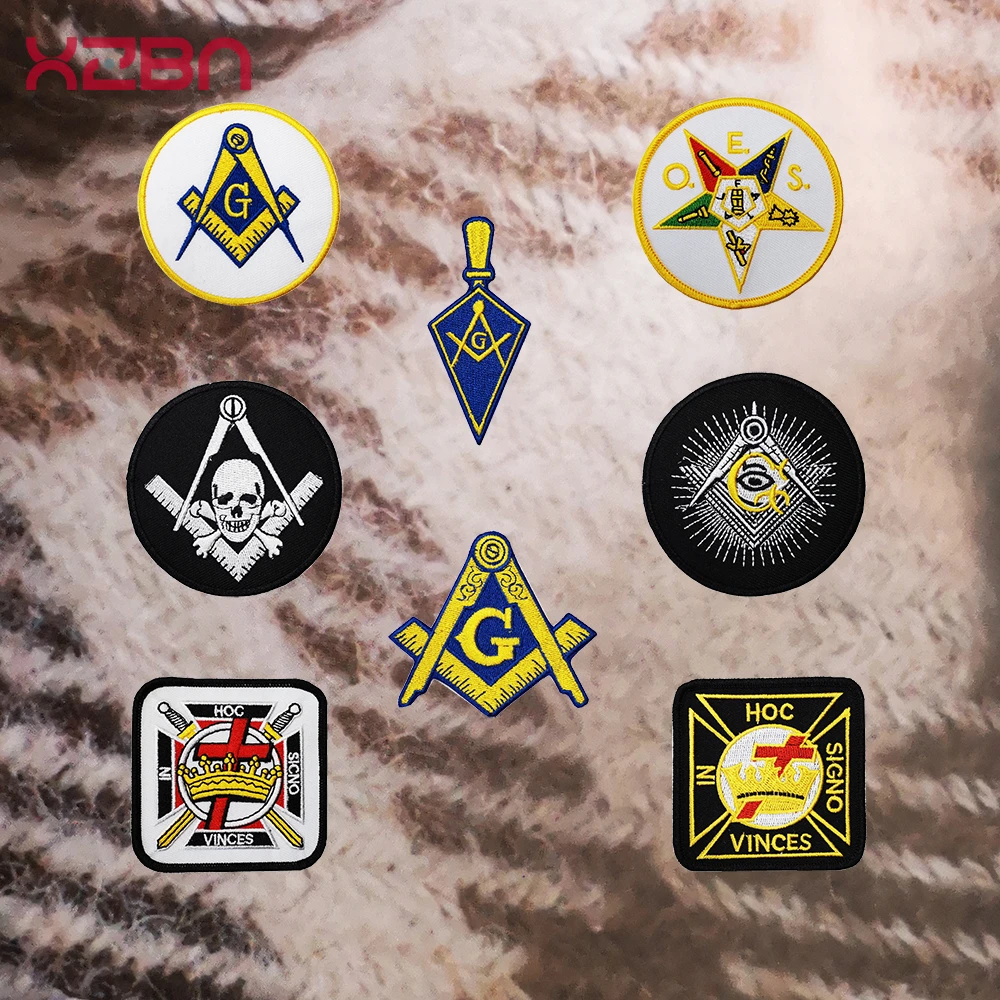 Masonic Embroidery Polyester Patches Mason Regalia Freemason iron on ...