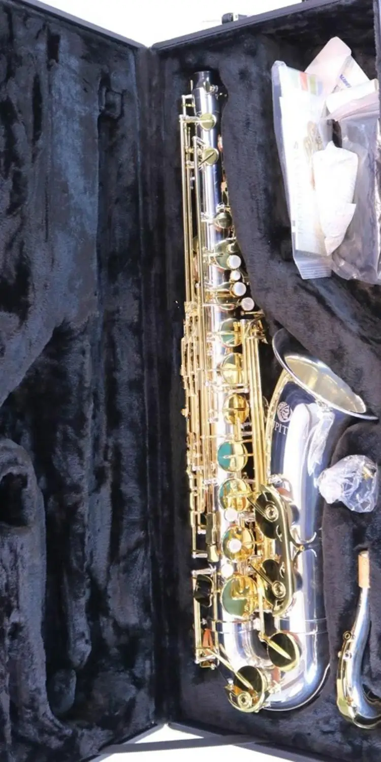 Jupiter JTS 1100SG Bb New Tenor Saxophone Brass Silver Nickel Body Gold ...