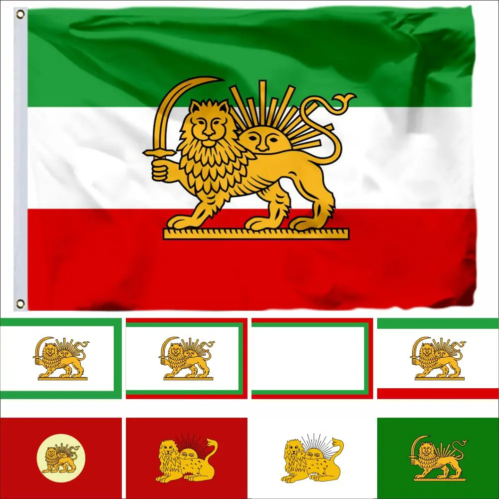 Early-Qajar-Dynasty-Flag-3X5FT-Iran-During-Fath-Ali-Shah-s-Reign-In-The ...
