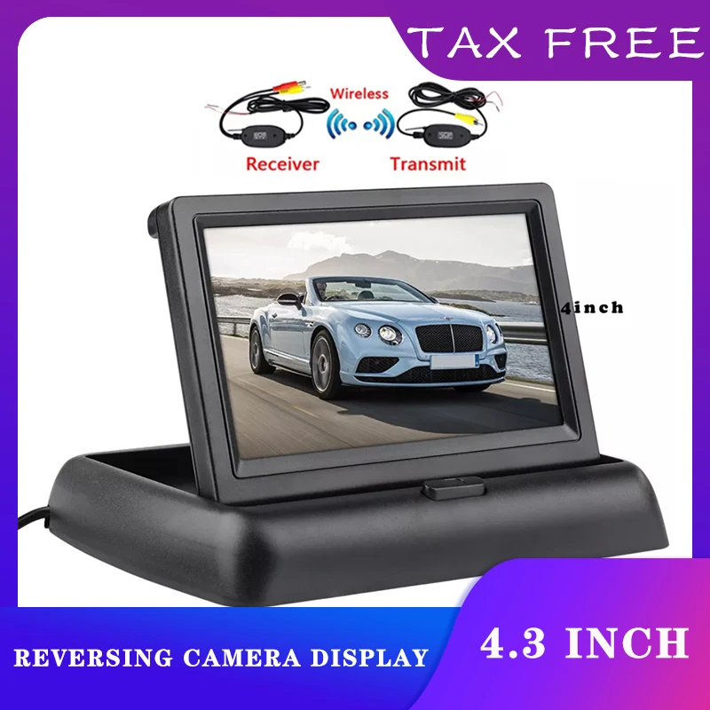 4.3inch Car Monitors TFT LCD Car Rear View monitor Display Parking ...