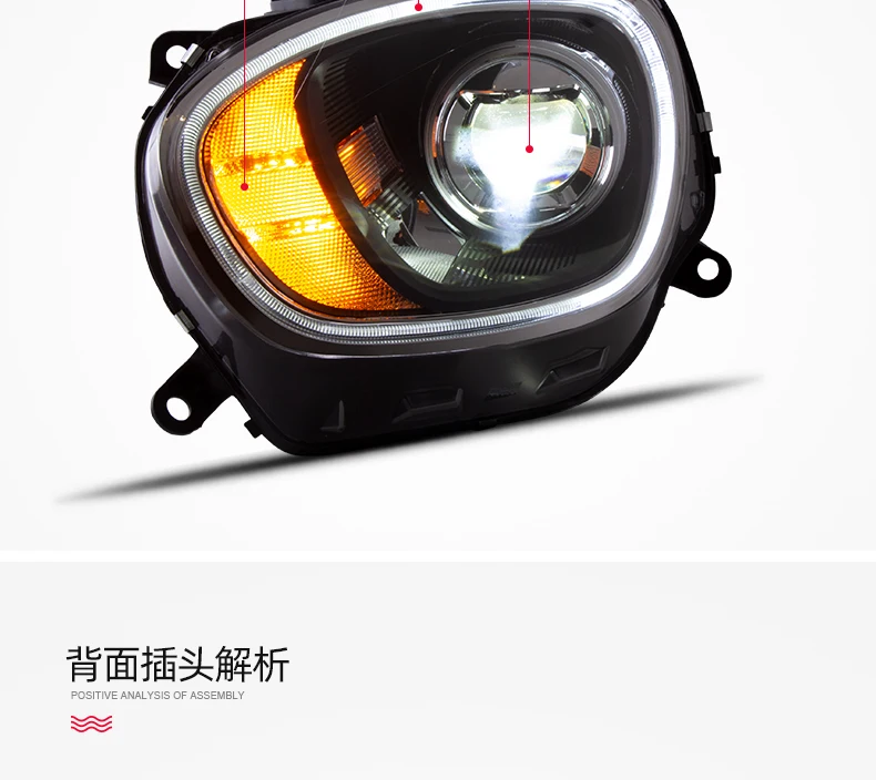 MINI Countryman F60 Headlights 2017-2019 F60 LED Headlight DRL Head ...