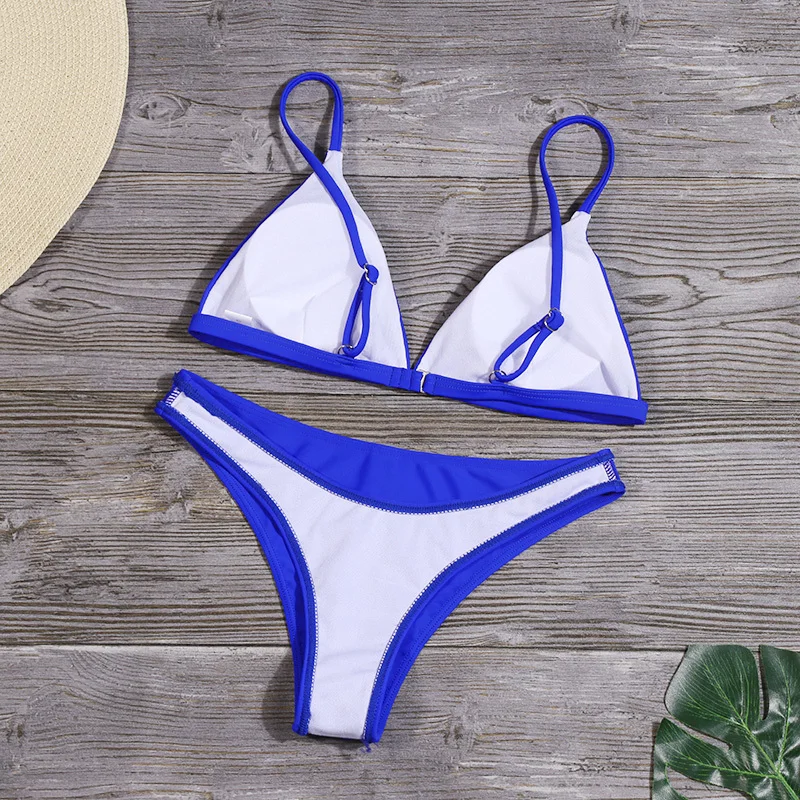 2019 Sexy Triangle Bikini Set New Women Solid Bathing Suit Swimwear ...