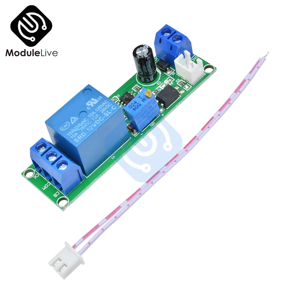 Dc 12v Adjustable Timer Delay Turn Off Module Time Switch Timing Relay ...