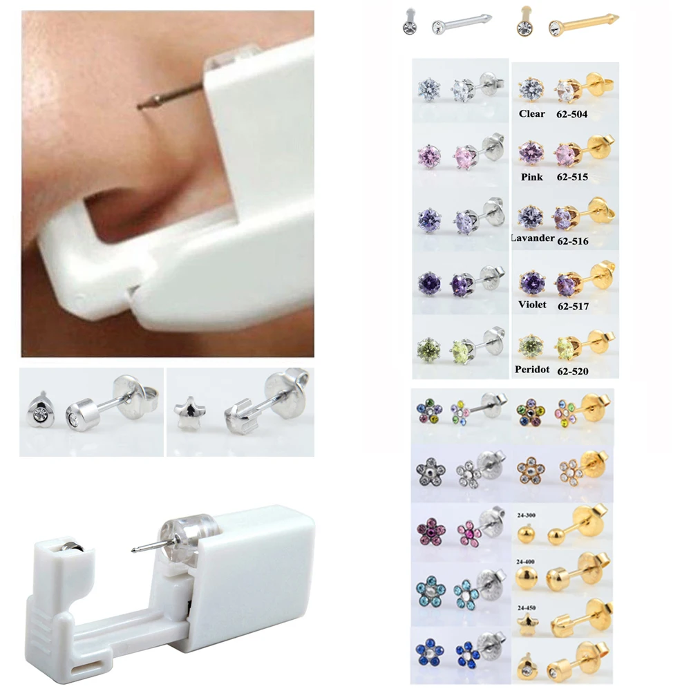 CHUANCI-1-PC-Disposable-Safety-Nose-Ear-Piercing-Gun-Piercing-Device ...