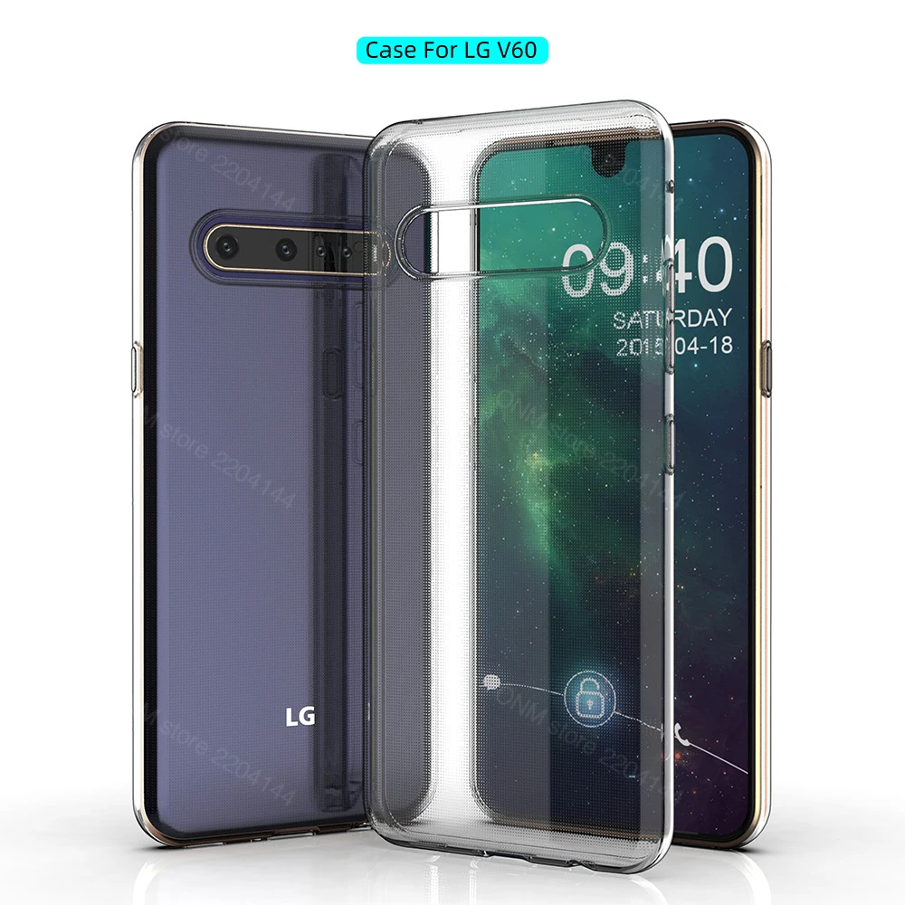 Case-For-LG-V60-ThinQ-5G-TPU-Silicon-Clear-Fitted-Bumper-Soft-Case-for ...