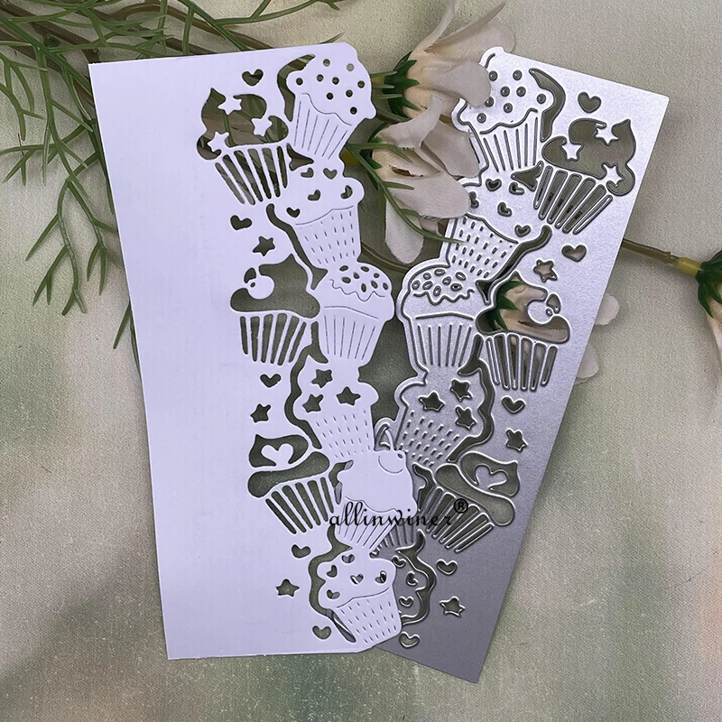 New Cake ice cream edge frame DIY Craft Metal Cutting Die Scrapbook ...